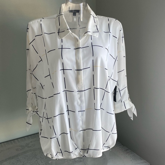 Alfani | Tops | Nwt Alfani Iconic Mod Blouse Sz Large | Poshmark